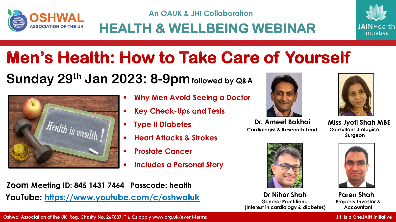 Men’s Health – How to Take Care of Yourself | Oshwal Association of the ...