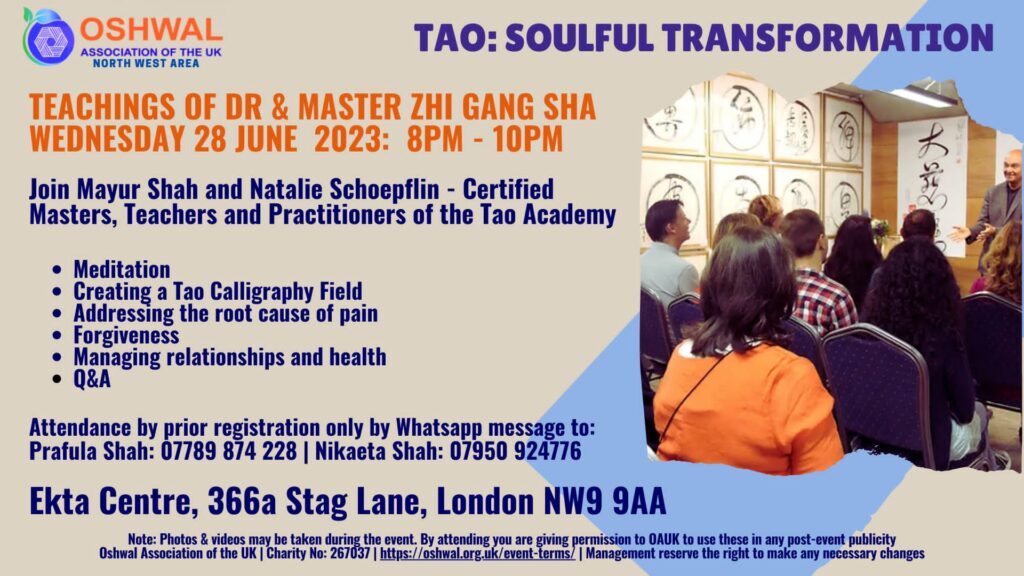 Soulful Transformation | Oshwal Association of the U.K.