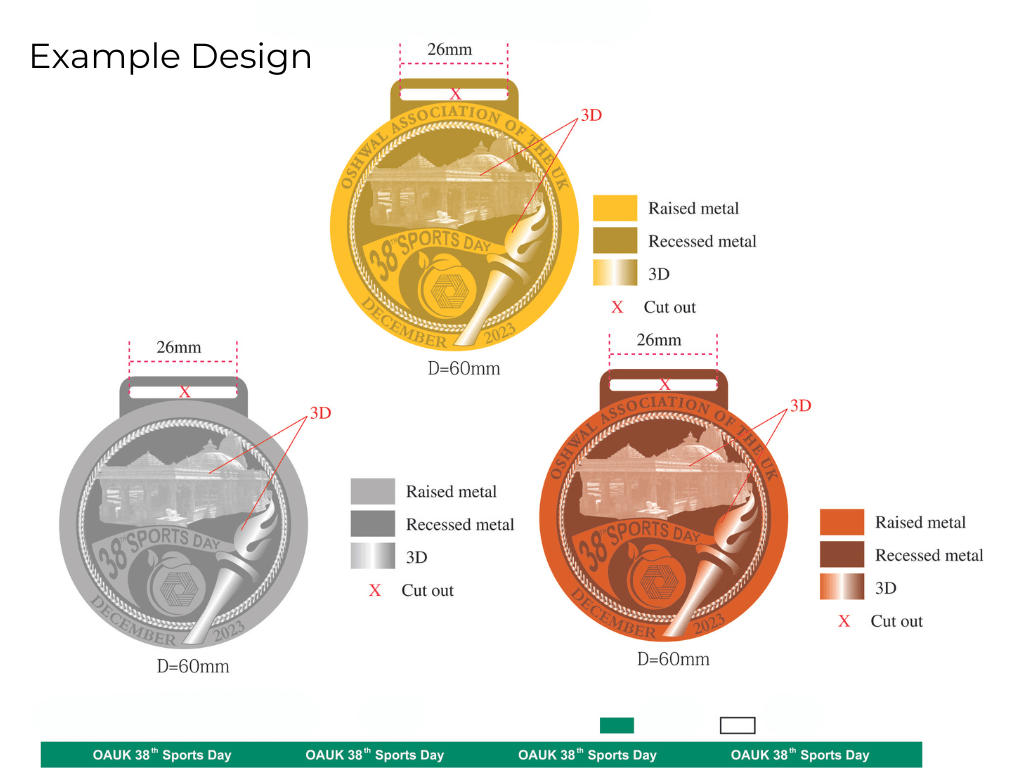 39th Sports Medal Design Competition! | Oshwal Association of the U.K.