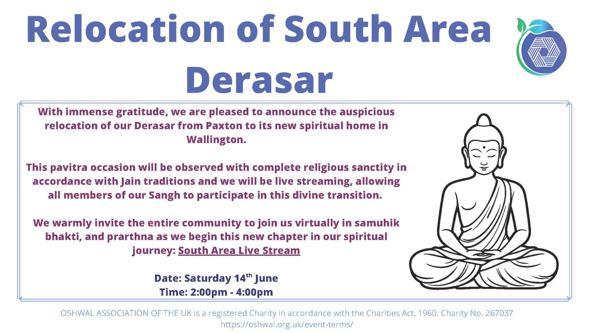 Relocation of South Area Derasar | Oshwal Association of the U.K.