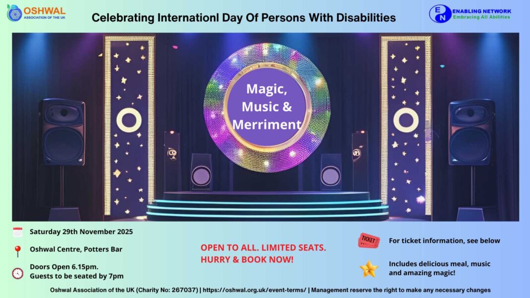 Magic, Music and Merriment – IDPD 2025 | Oshwal Association of the U.K.