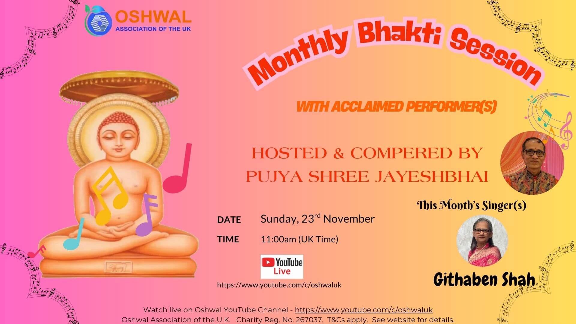 OAUK – Sunday Satsang with Bhakt – Nov 2025i | Oshwal Association of ...